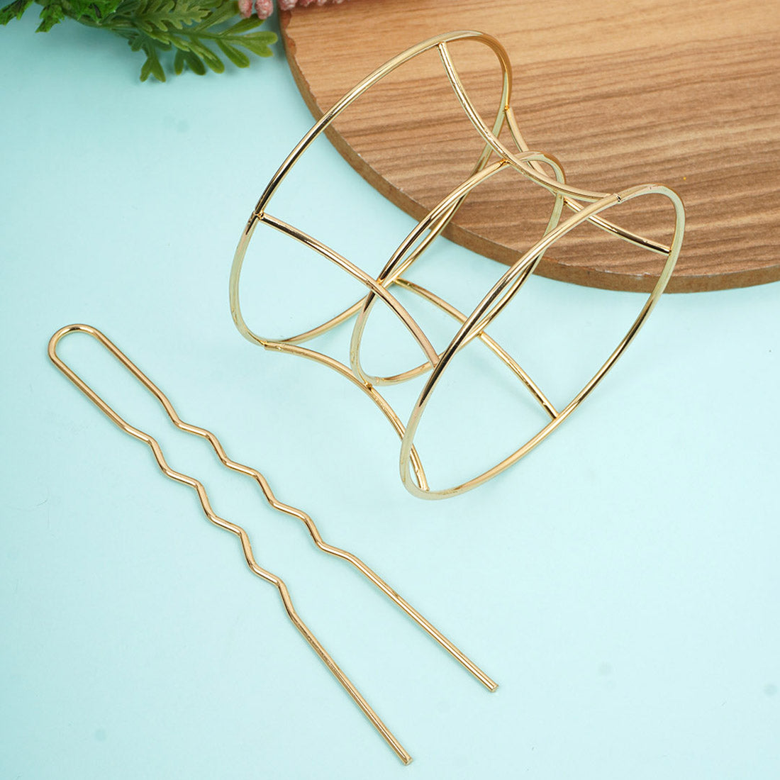 Designer Stick Bun Cage Hair Accessory Online - Ferosh