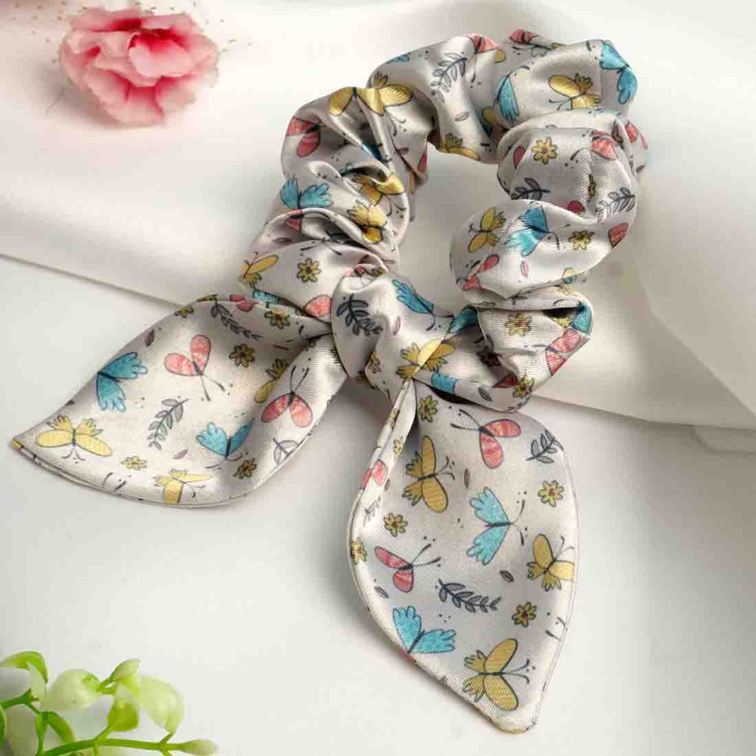 Buy Online Ferosh Cute Butterflies Pigtail Scrunchie -Ferosh India