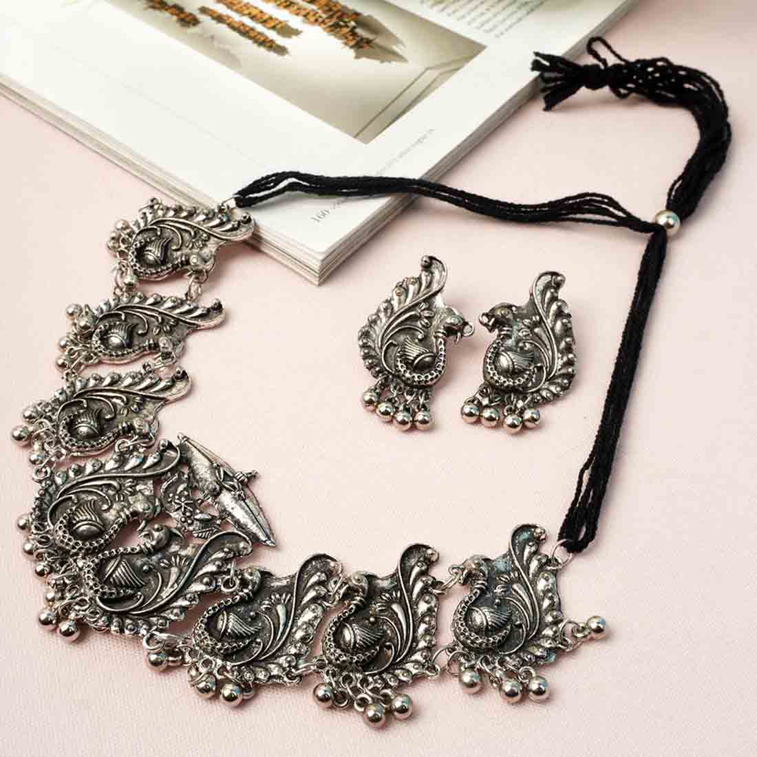 Traditional Peacock Jewel Set – Ferosh